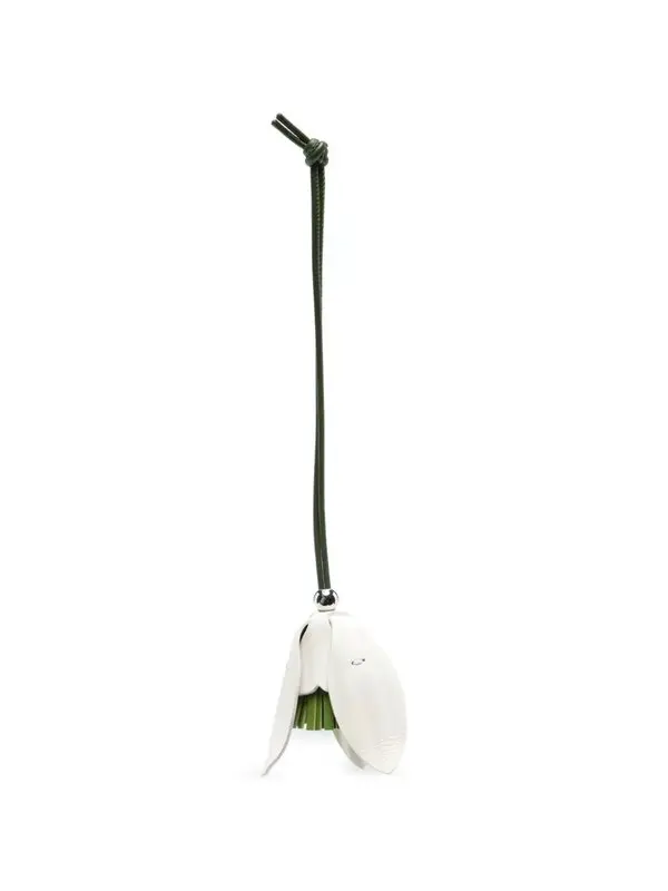 JW Anderson Flower Pendant Leather Keyring