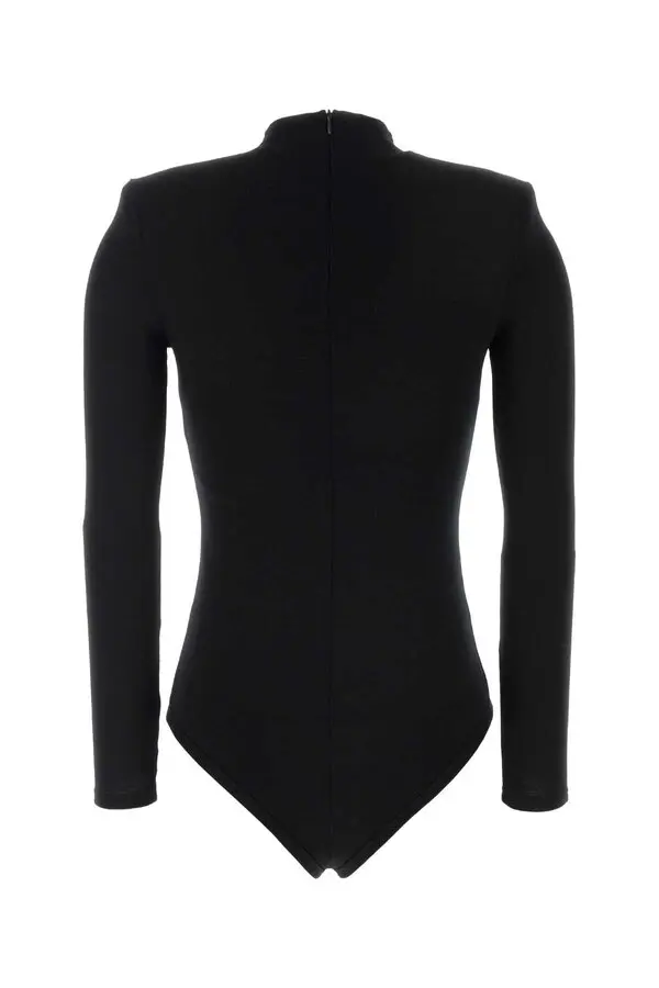 JIL SANDER Wool Bodysuit - Black