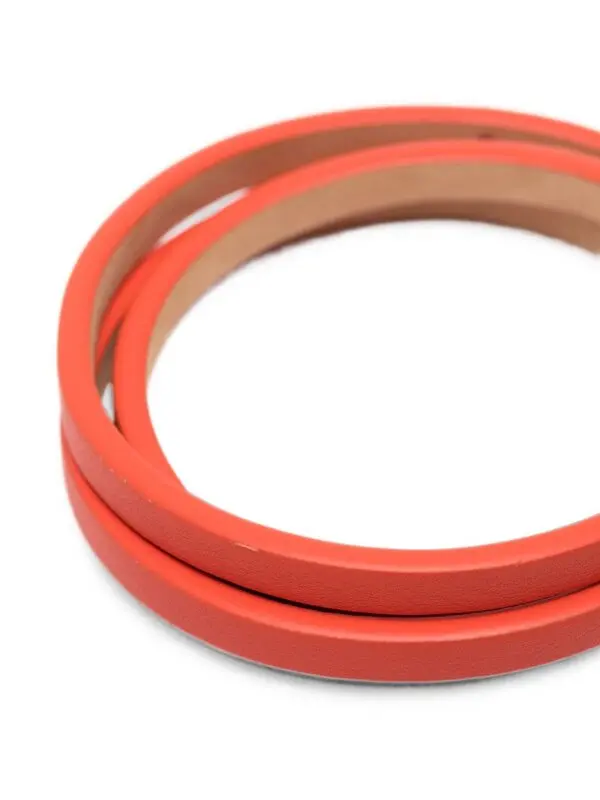 Loewe Anagram Bombé Leather Bracelet