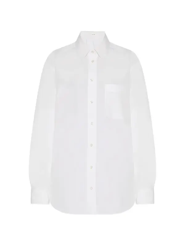 THE ROW Gavina Cotton Shirt - White