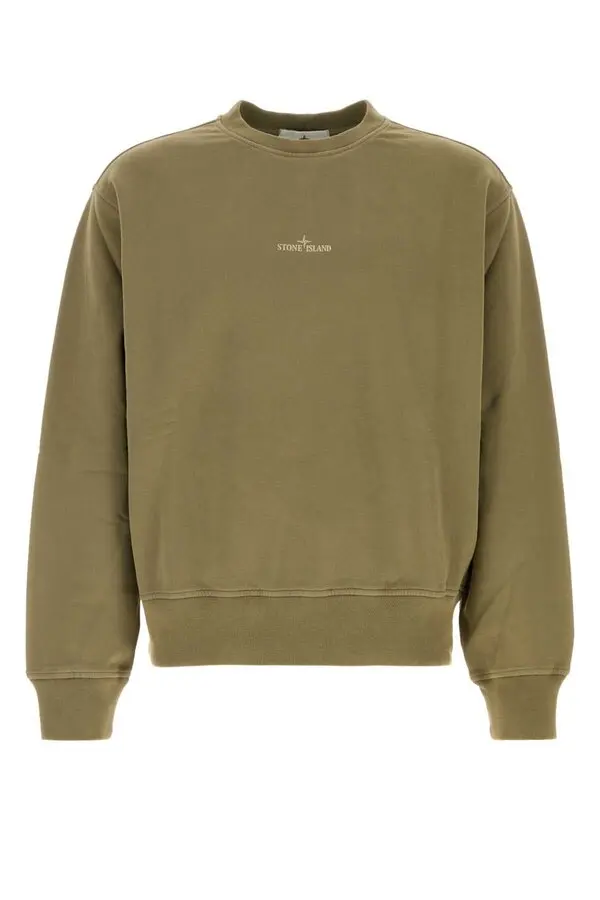 Stone Island Army Cotton Sweatshirt