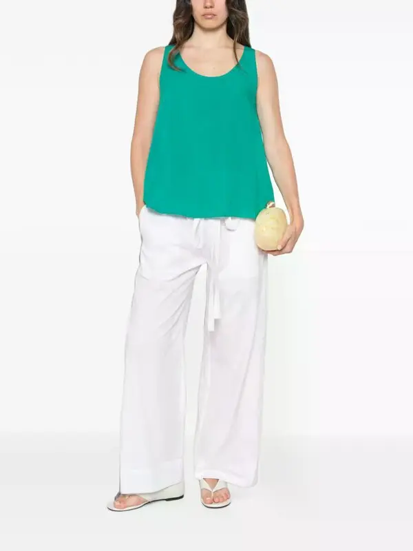 MOUTAKI Scoop-neck Sleeveless Blouse