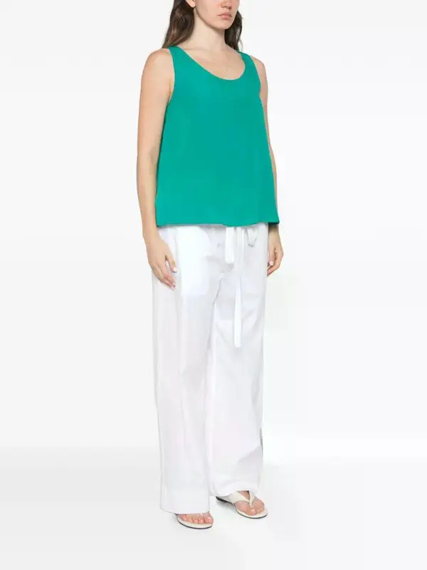 MOUTAKI Scoop-neck Sleeveless Blouse
