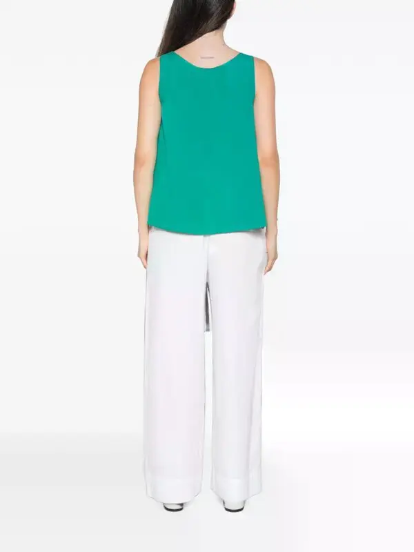 MOUTAKI Scoop-neck Sleeveless Blouse