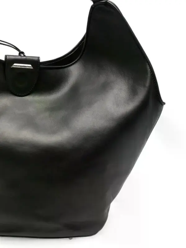 DONDUP Ring-handle Leather Shoulder Bag