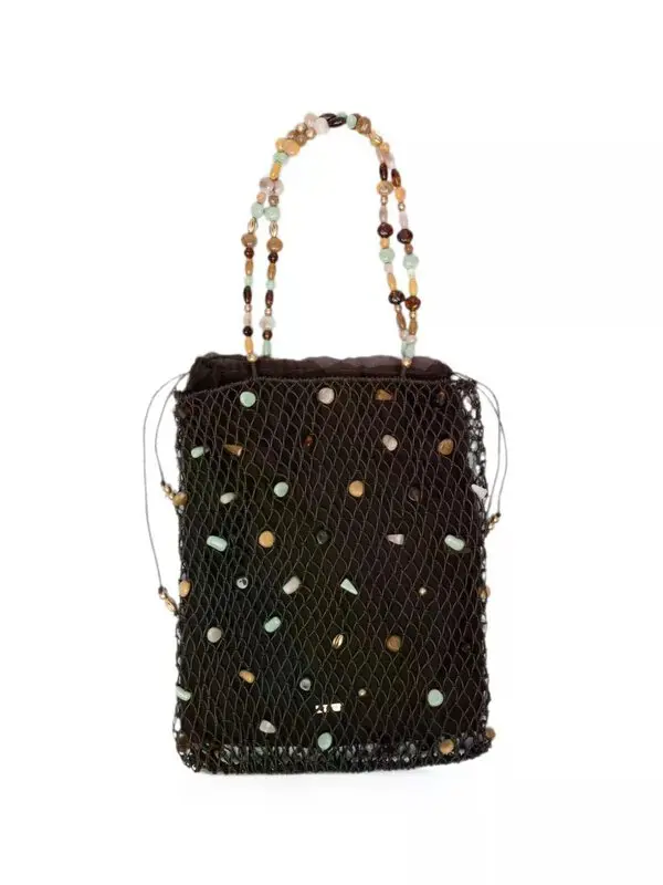 Cult Gaia Mercier Bauble-embellished Tote Bag - Brown