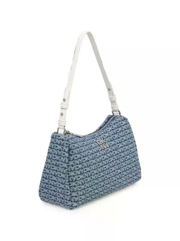 Dkny Monogram-logo Denim Tote Bag