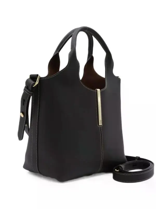 TOD'S Logo-plaque Leather Tote Bag