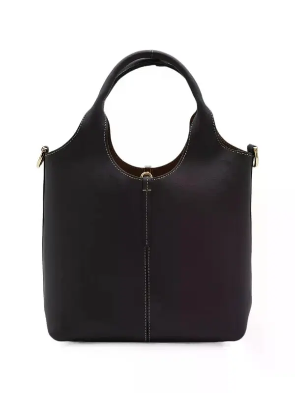 TOD'S Logo-plaque Leather Tote Bag