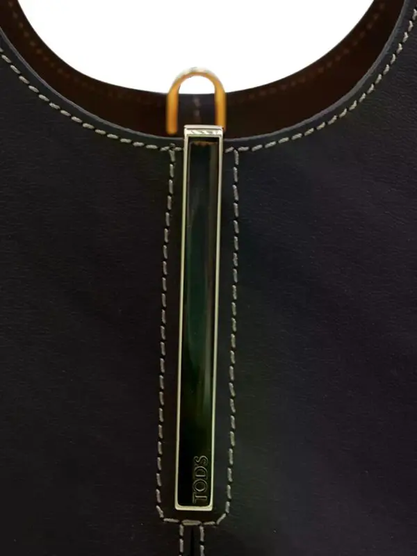 TOD'S Logo-plaque Leather Tote Bag