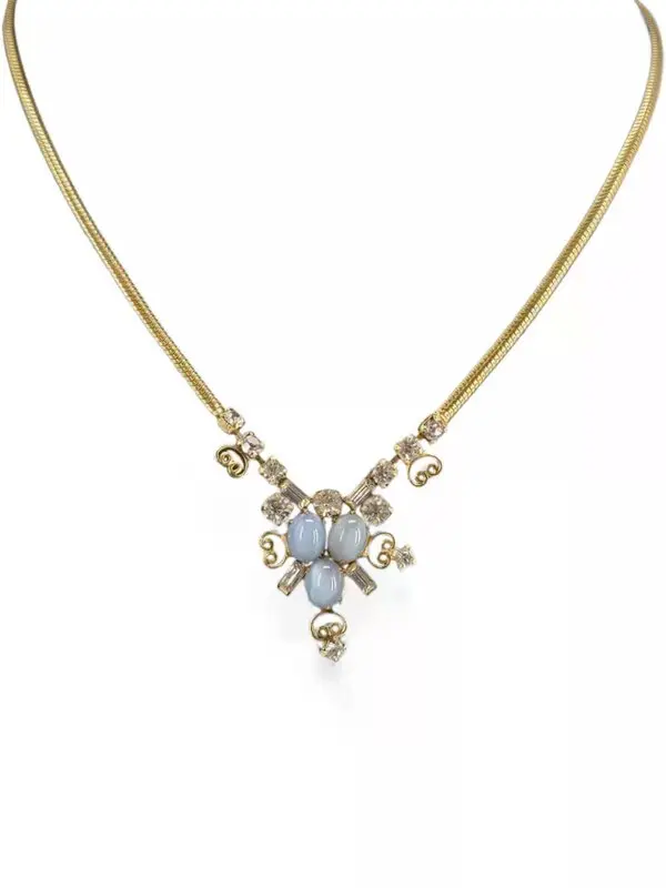 MADISON MAISON Rhinestone-embellished Snake-chain Necklace