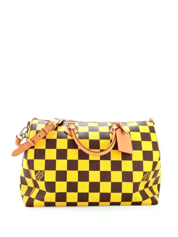 LOUIS VUITTON Speedy Bandouliere Bag Damier Pop 50 Travel Bag - Brown