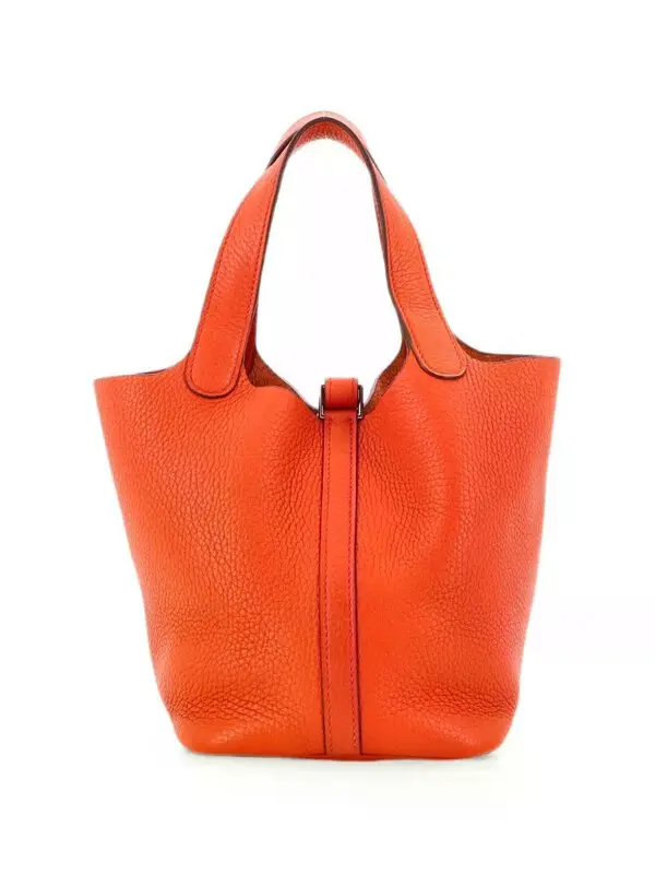 Hermès Picotin Lock Clemence Pm Bucket Bag - Orange