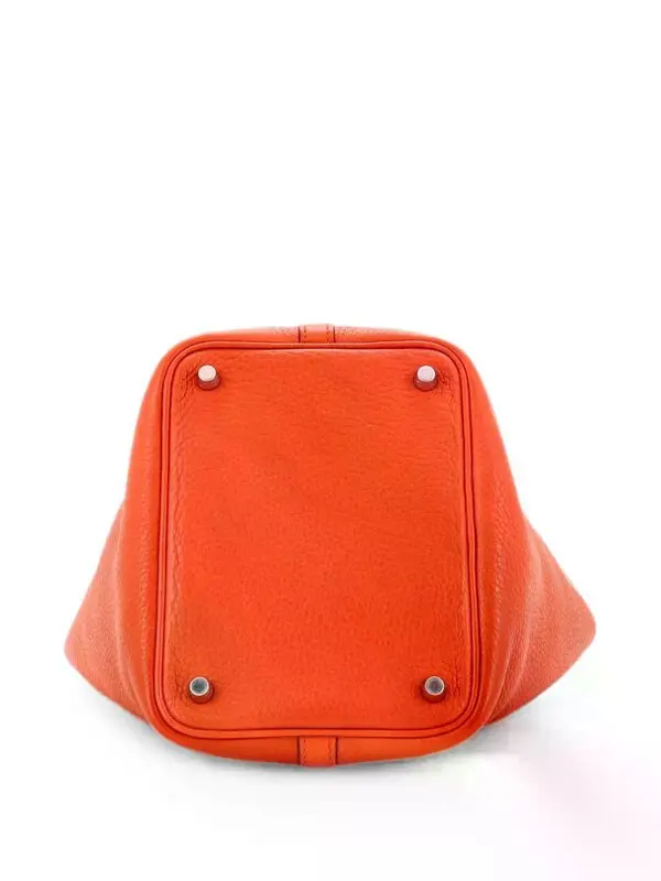 Hermès Picotin Lock Clemence Pm Bucket Bag - Orange