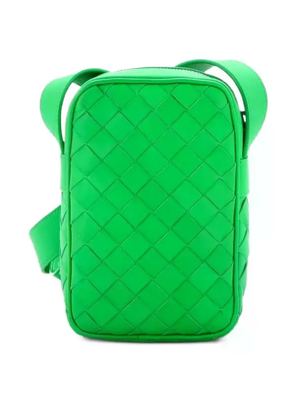Bottega Veneta Zipped Phone Crossbody Bag - Green