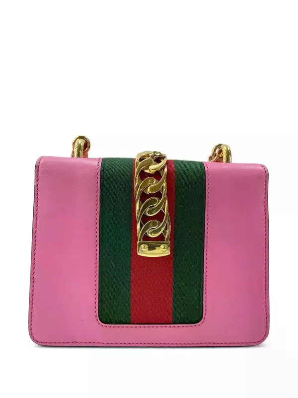 Gucci Sylvie Web Shoulder Bag - Pink