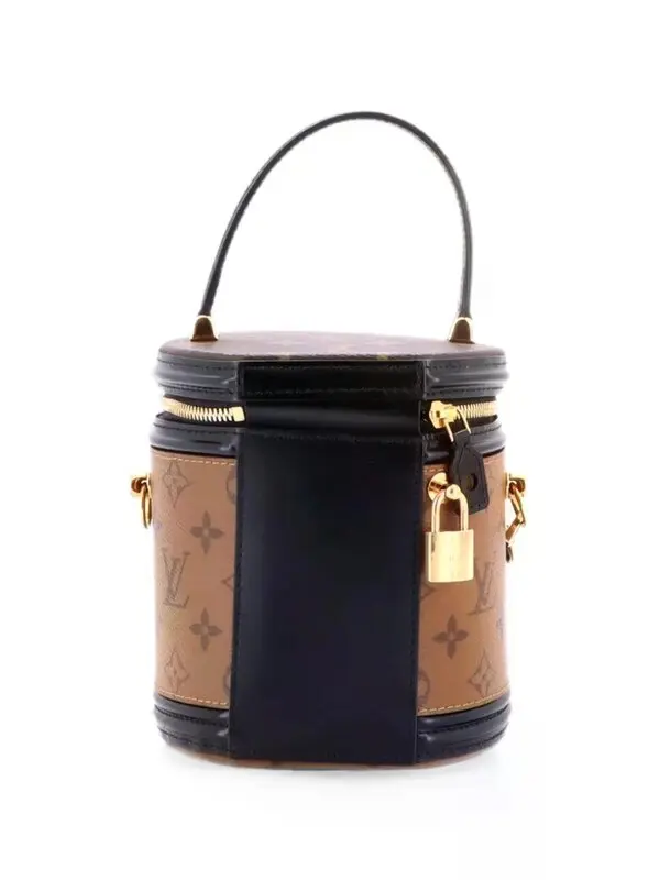LOUIS VUITTON Cannes Handbag Reverse Monogram Canvas Satchel