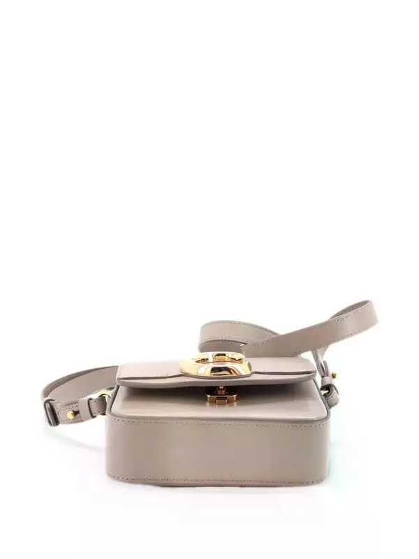 Chloé C Flap Bag Leather Mini Crossbody Bag