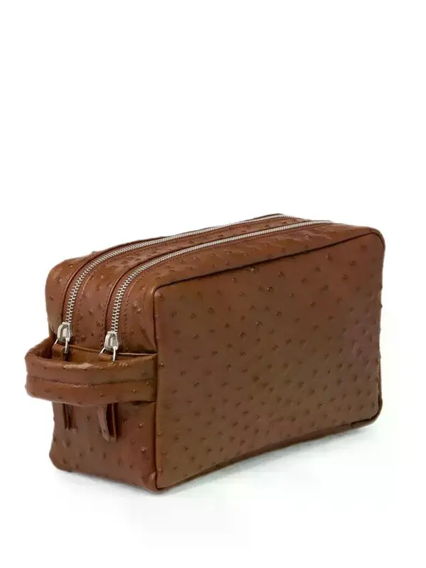 Marsèll Comparto Ostrich-effect Wash Bag