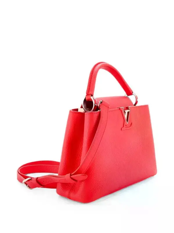 LOUIS VUITTON Capucines Bag Leather Bb Satchel