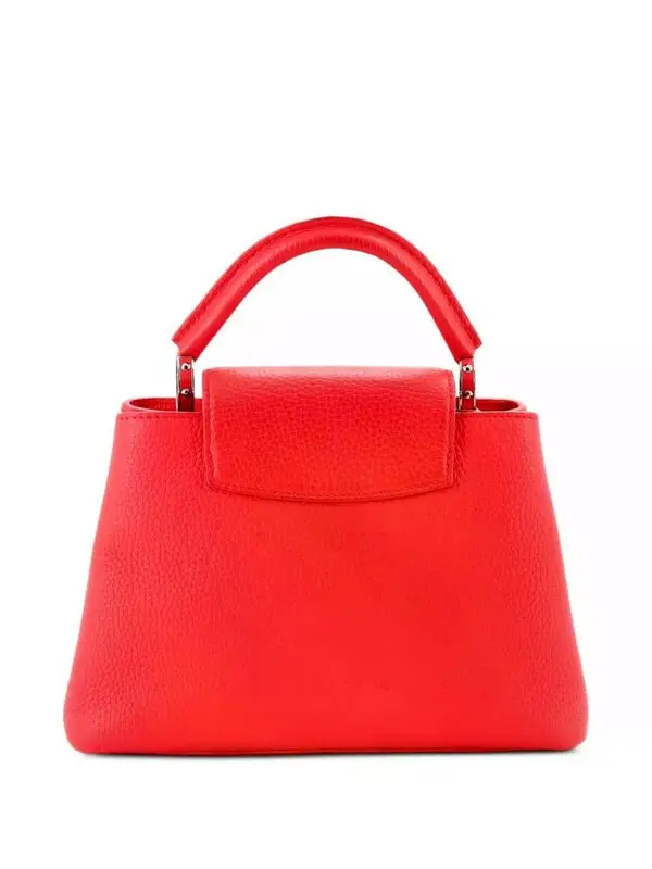 LOUIS VUITTON Capucines Bag Leather Bb Satchel - Red