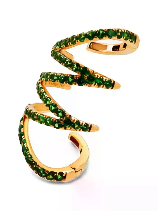 ADELYA JEWELLERY Embellishment Tsavorite Earrings