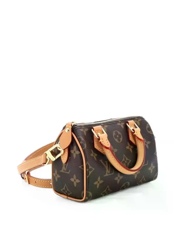 LOUIS VUITTON Speedy Bandouliere Nm Monogram Canvas Nano Crossbody Bag