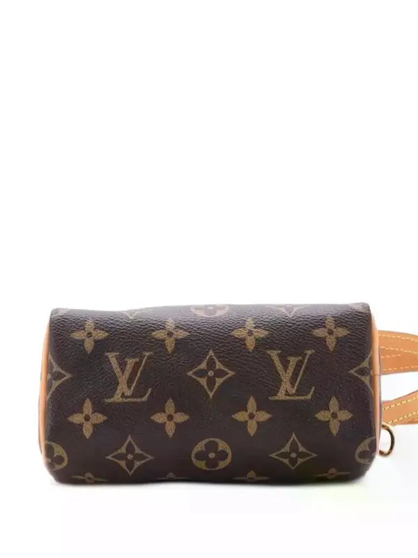 LOUIS VUITTON Speedy Bandouliere Nm Monogram Canvas Nano Crossbody Bag - Brown