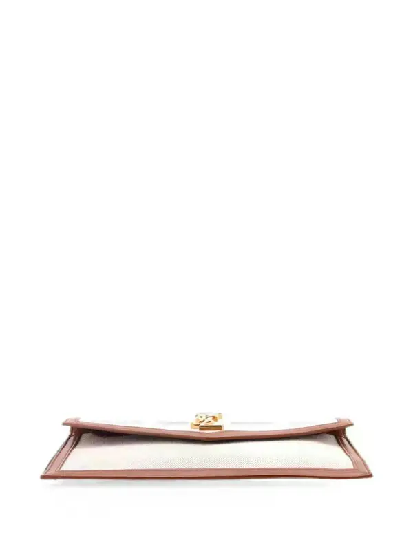 Saint Laurent Uptown Pouch Canvas Clutch Bag
