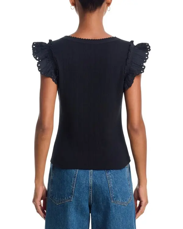Rails Giovanna Ruffle Sleeve Top