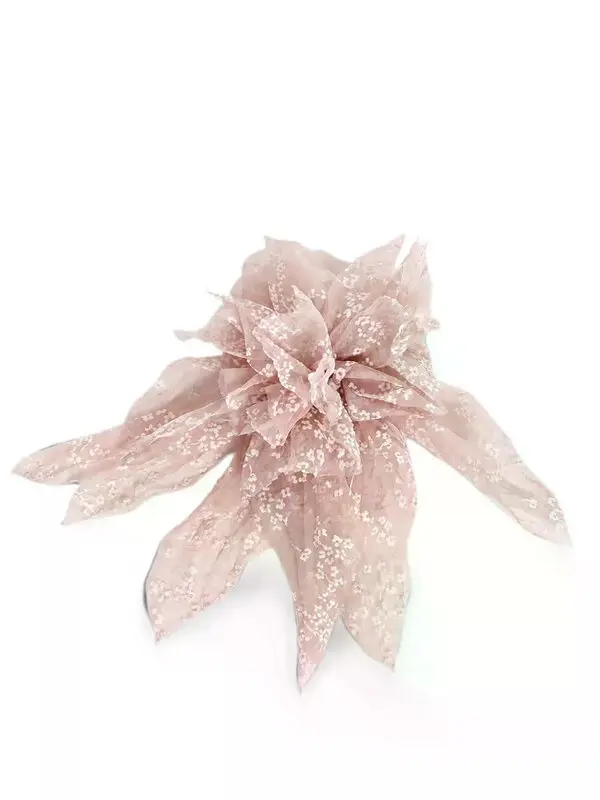 Alberta Ferretti Floral-print Silk Brooch
