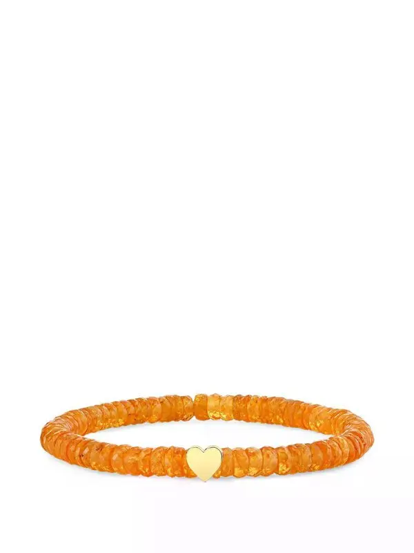 SYDNEY EVAN Spessartite Heart Bracelet - Gold