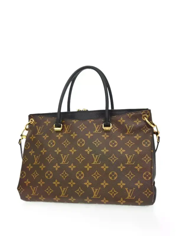 LOUIS VUITTON 2010-2020s Mm Pallas Monogram Tote Bag - Brown