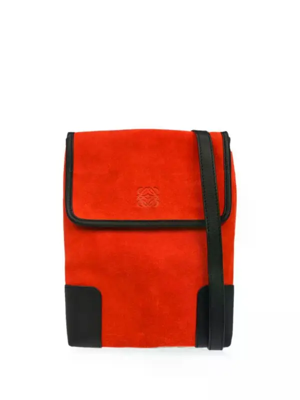 Loewe 1990-2000s Anagram Cross Body Bag - Red