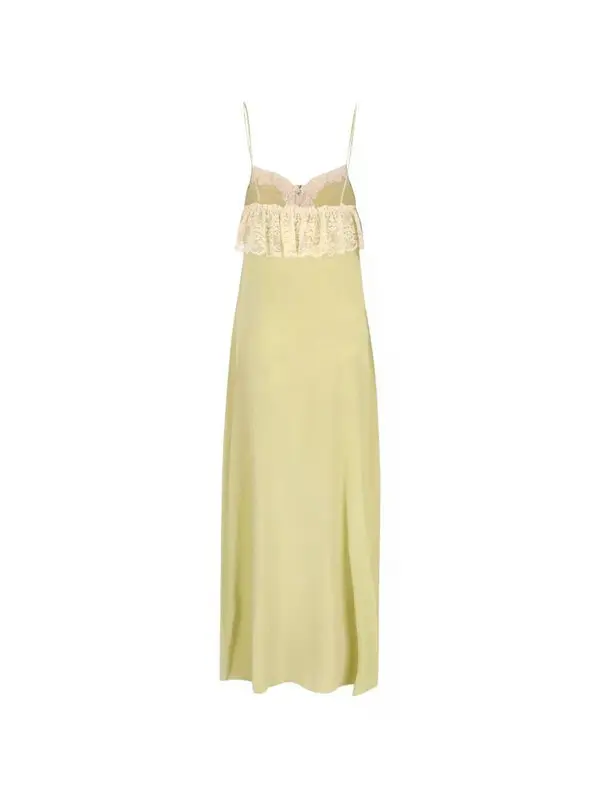 Chloé Lace-trim Silk Maxi Dress