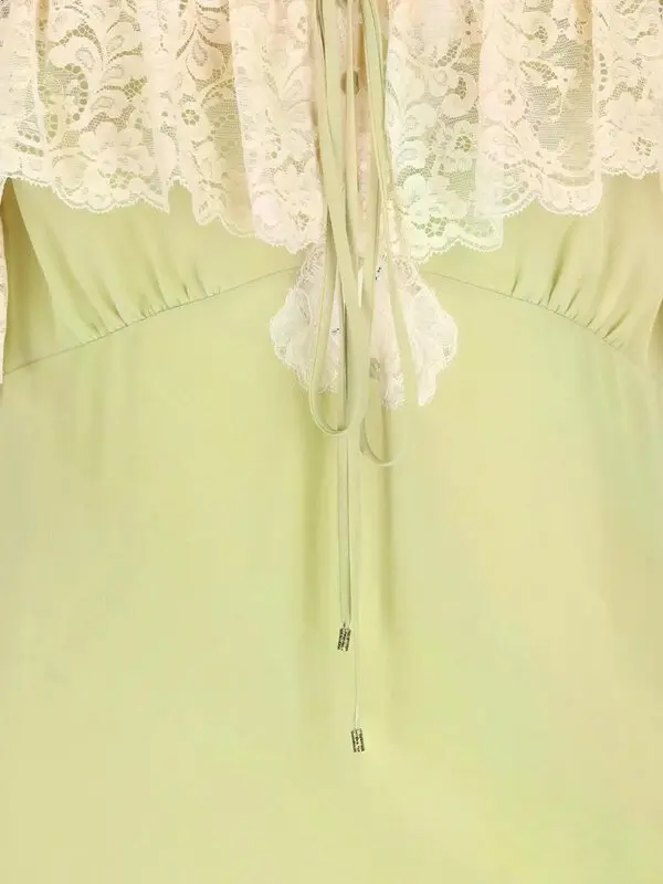 Chloé Lace-trim Silk Maxi Dress