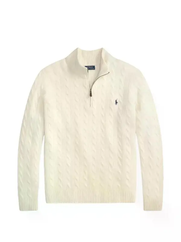 Polo Ralph Lauren Cable-knit Quarter-zip Sweater