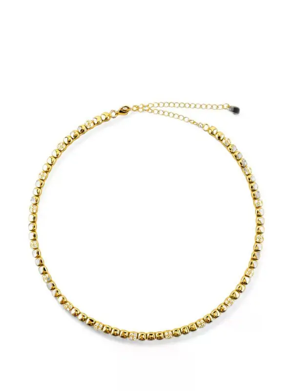LADY D WORLD Celeste Square Glow Tennis Necklace - Gold