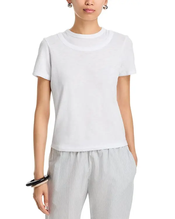 Velvet By Graham & Spencer Cassandra Short Sleeve Tee - White