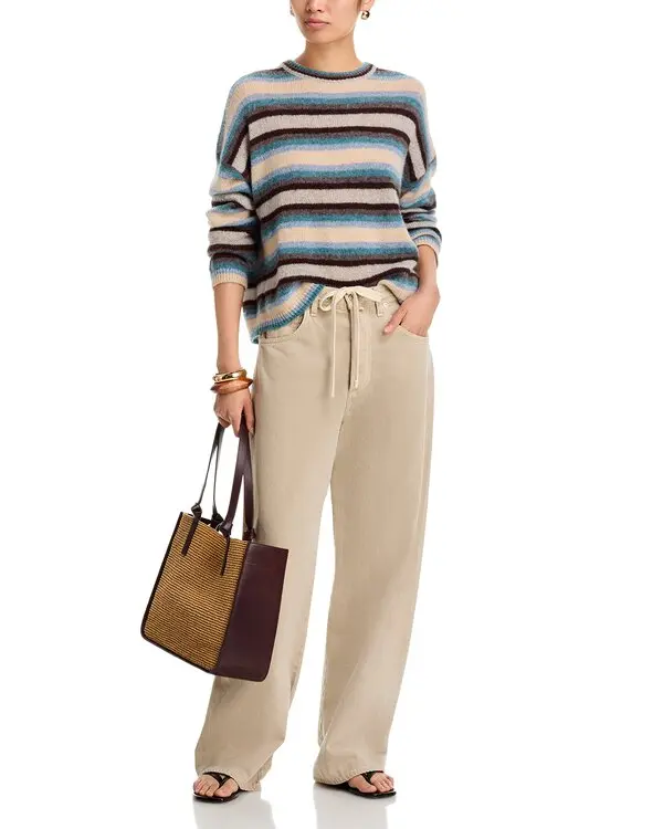 Velvet By Graham & Spencer Mae Striped Long Sleeve Sweater