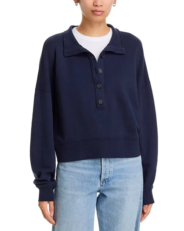 Velvet By Graham & Spencer Fatima Sweatshirt - Navy
