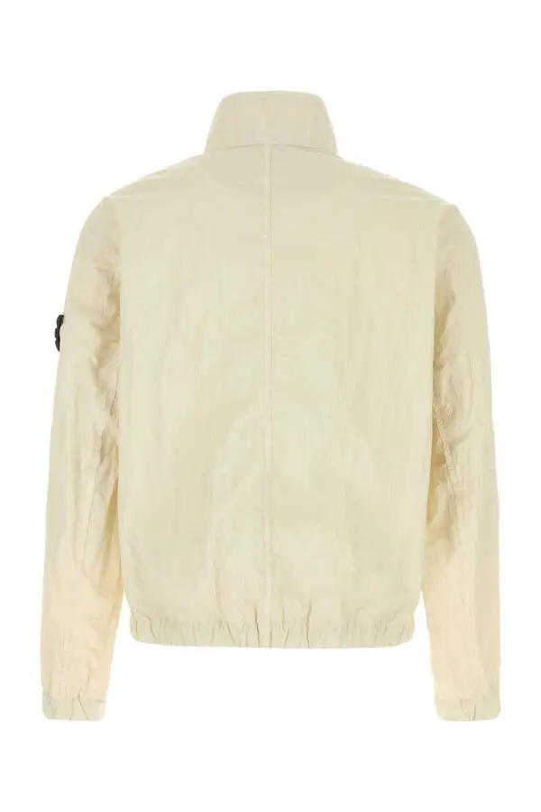 Stone Island Ivory Nylon Jacket