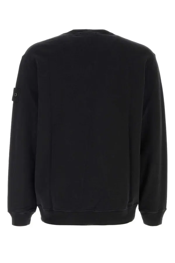 Stone Island Slate Stretch Cotton Sweatshirt