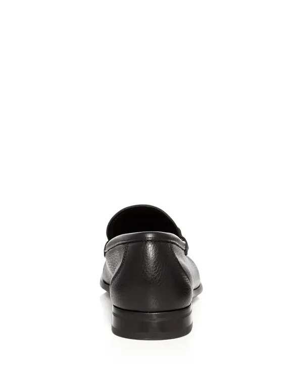 FERRAGAMO Grandioso Double Gancini Bit Leather Loafers