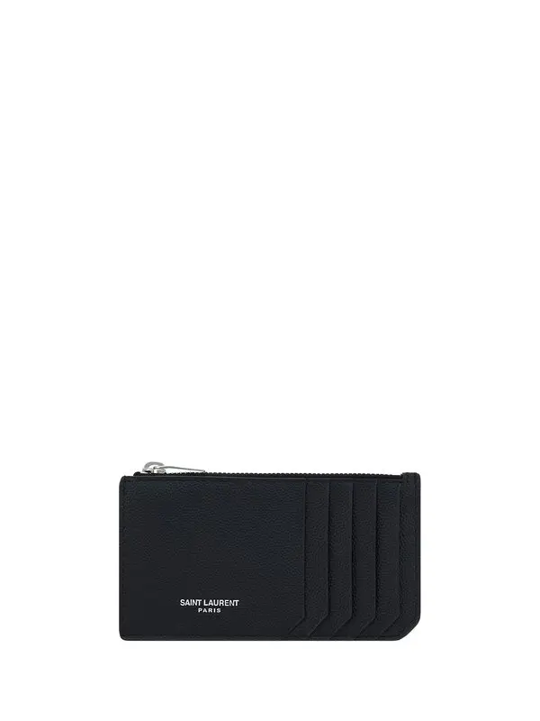 Saint Laurent Leather Cardholder