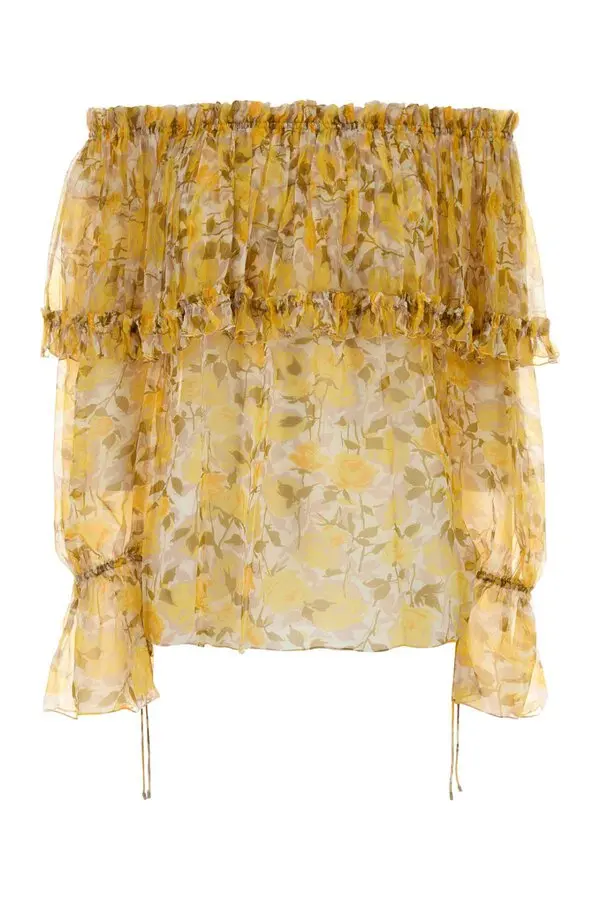 Chloé Printed Crepe Blouse