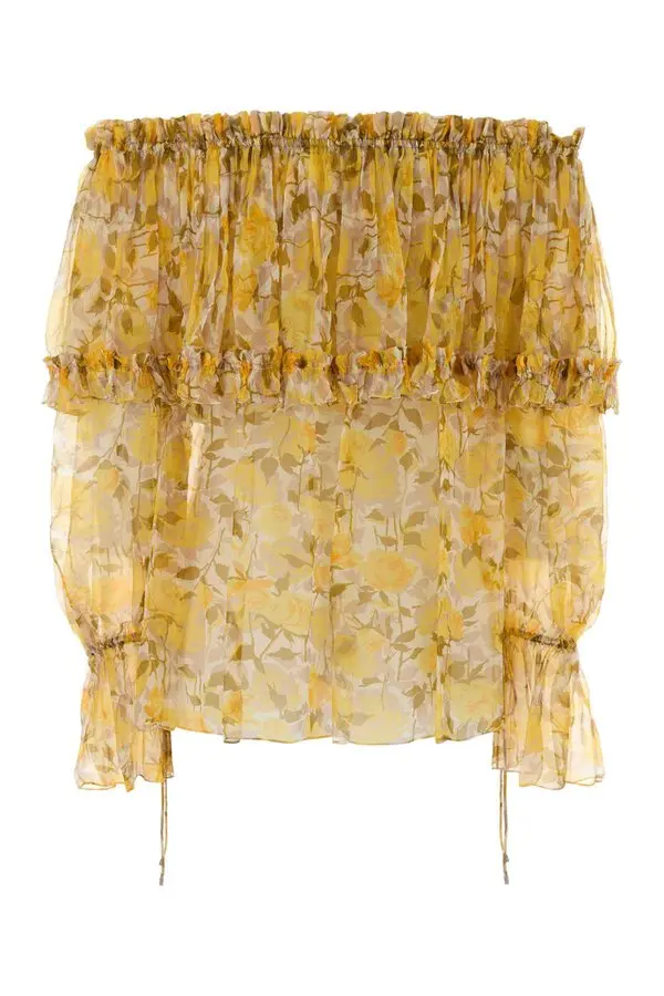 Chloé Printed Crepe Blouse