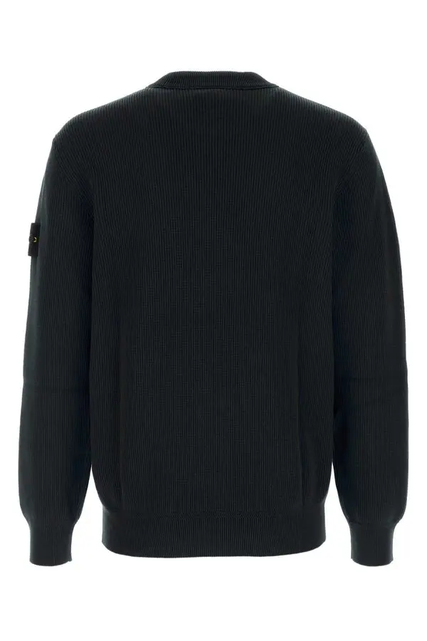 Stone Island Cotton Sweater - Black