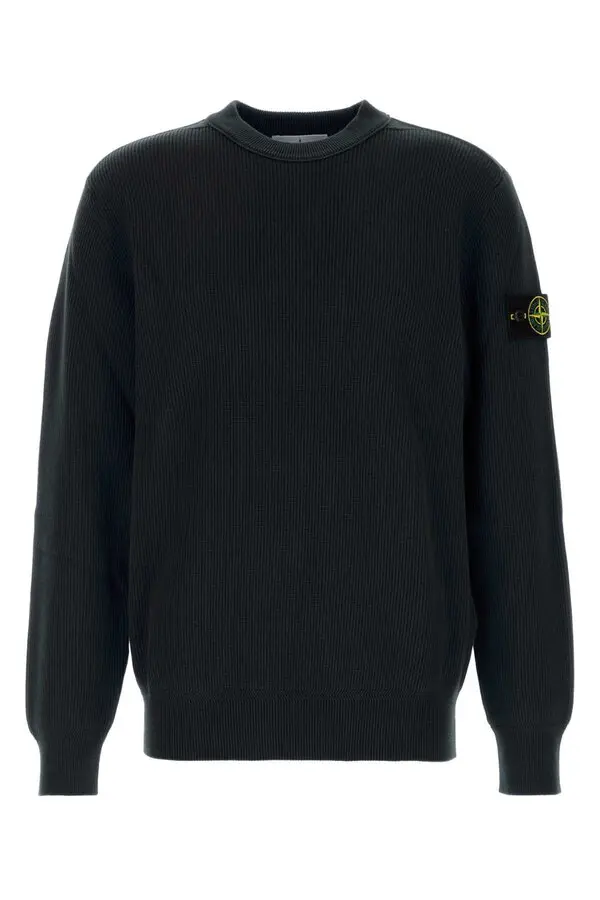 Stone Island Cotton Sweater - Black