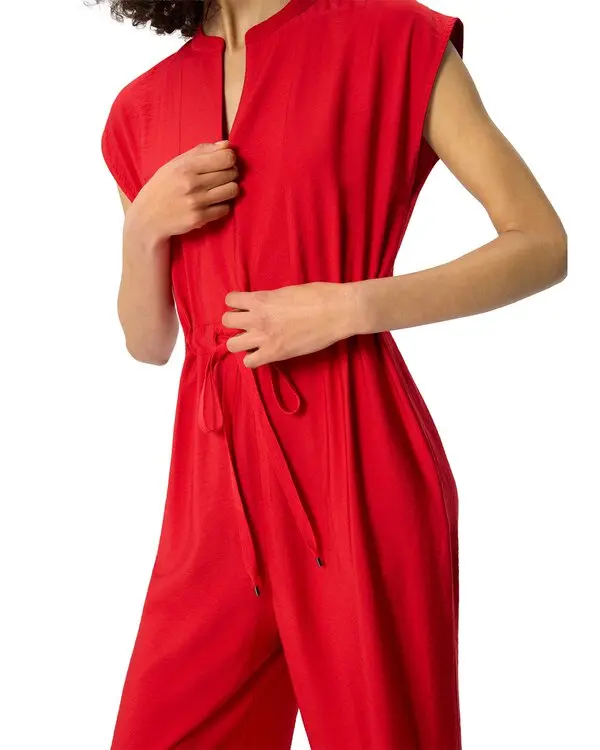Whistles Petite Sleeveless Drawstring Jumpsuit